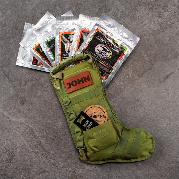 Bacon Jerky 🥓 Tactical X-Mas Stocking Kit (Personalized) - Manly Man Co.