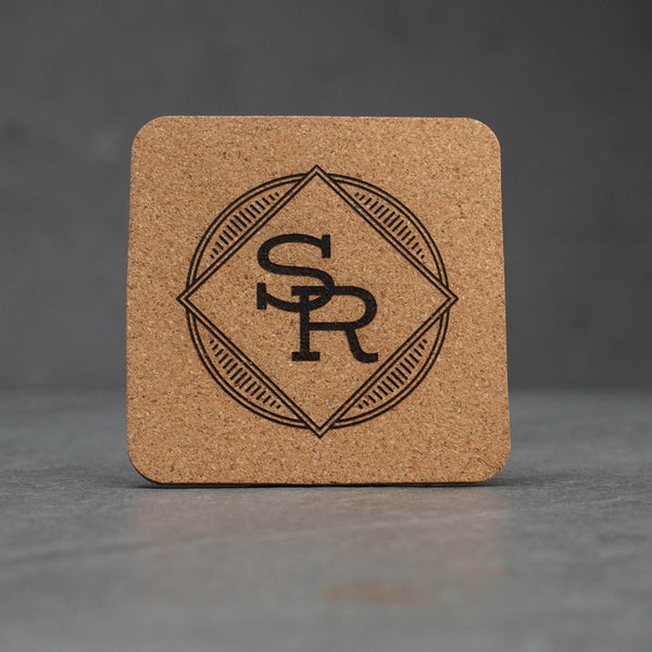 Personalized Cork Coaster - Manly Man Co.