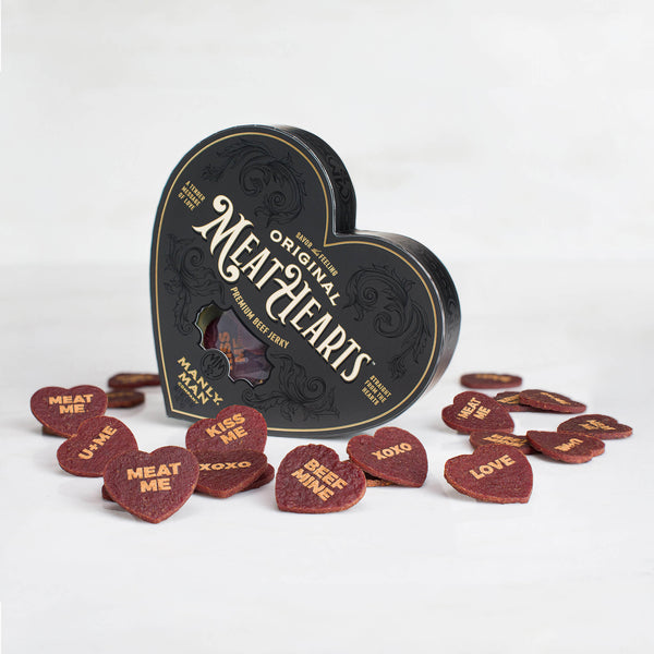 Meathearts™ // Heart-Shaped Beef Jerky // Manly Man Co® - Manly Man Co.